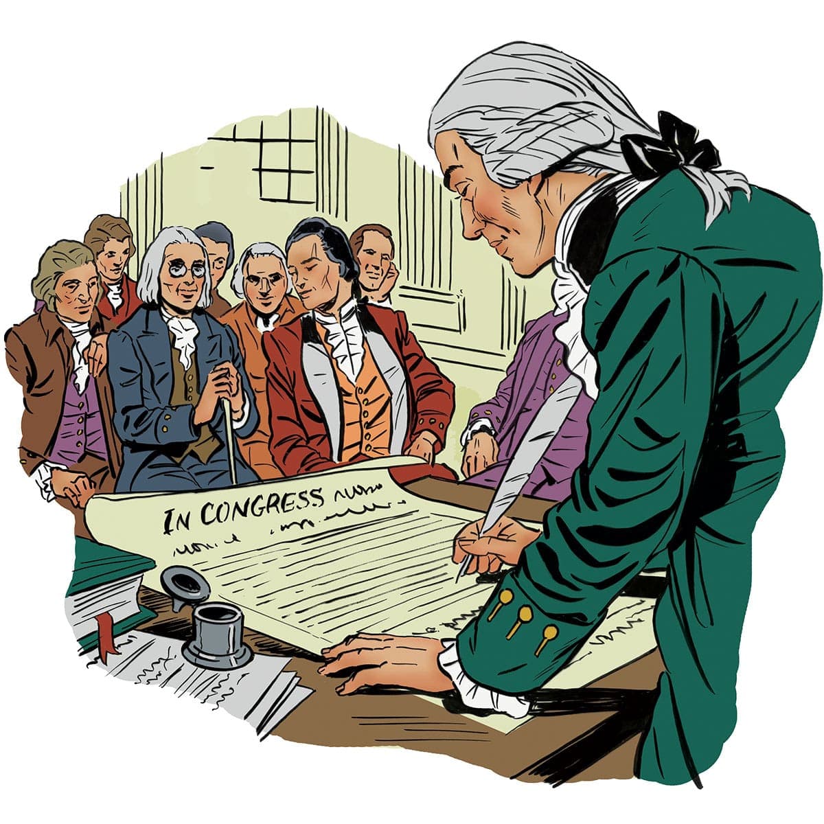 Declaration Of Independence Cartoon